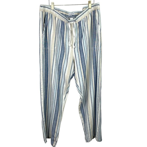 DASH | Pants & Jumpsuits | Dash By Kardashian Xl Blue White Striped ...